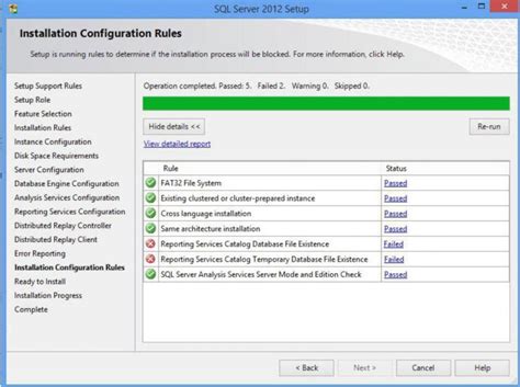 Sql Server Fix Rule Reporting Services Catalog Database File