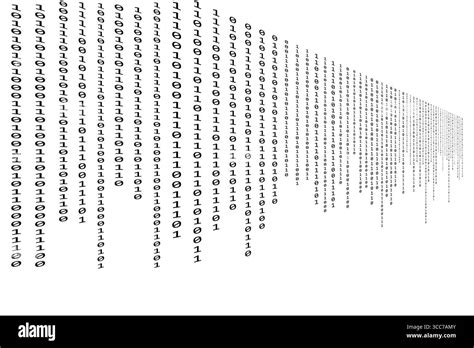 Binary Code Zero One Flow Design Abstract Matrix Background With Binary Computer Code Stock