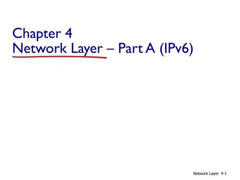 PPT Chapter Network Layer Part A IPv PowerPoint Presentation ID
