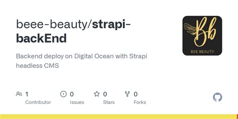 github beee beauty strapi backend backend deploy on digital ocean