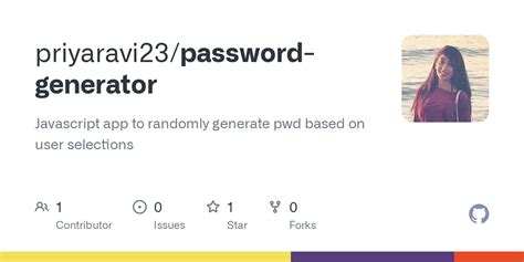 Github Priyaravi23password Generator Javascript App To Randomly
