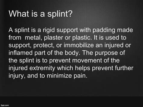 Indications And Limitations Of Splint And Cast Used For Bovine Orthopedic Surgery Ppt