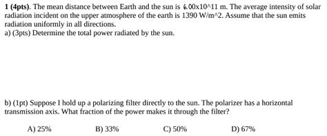Solved B Pt Suppose I Hold Up A Polarizing Filter Chegg Com