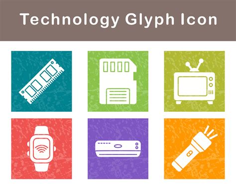 Technology Vector Icon Set 21124279 Vector Art At Vecteezy