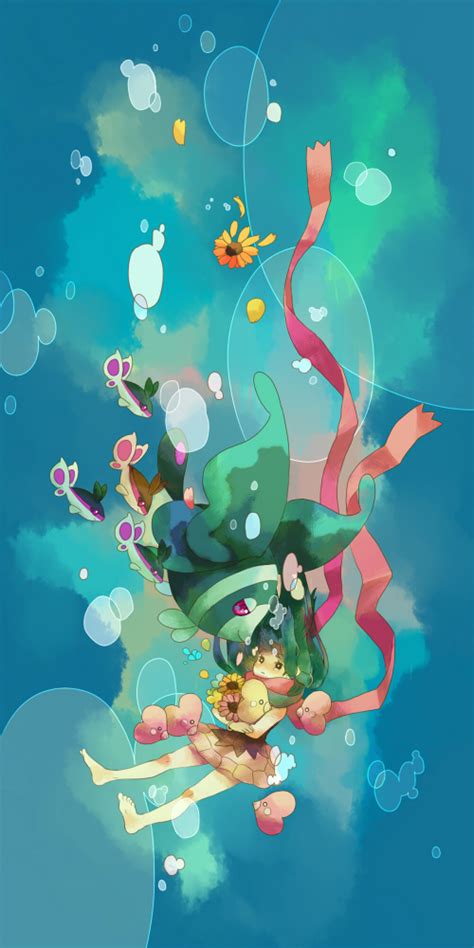 Dawn Luvdisc Finneon And Lumineon Pokemon And 2 More Drawn By