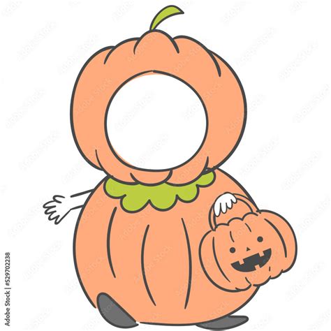얼굴 합성용 할로윈 호박 의상 Vector De Stock Adobe Stock