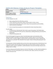Module 3 Data Analysis Project Ian McQuaide Docx DATA 200 Module 3 Data Analysis Project
