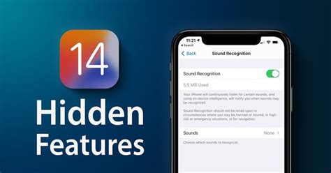 An Iphone With The Text Hidden Features In Front Of It Next To A Blue Background