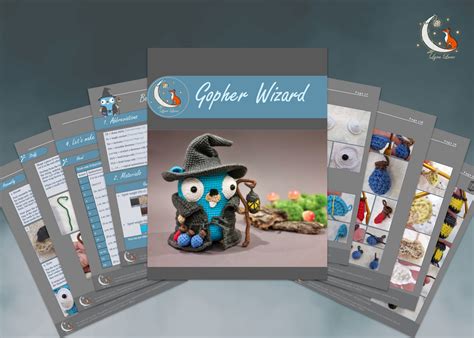 go gopher wizard pdf amigurumi pattern lyra lune designs