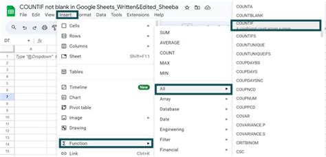 COUNTIF Not Blank In Google Sheets Syntax How To Use