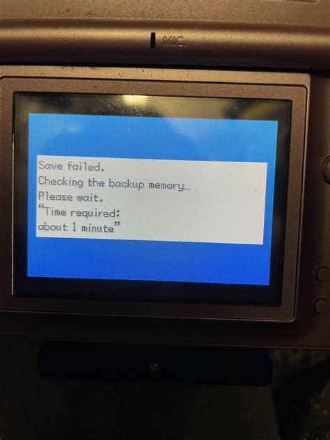 Nintendo Ds Lite Troubleshoot Backup Memory Failed Rnintendods