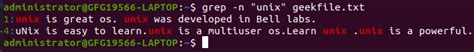 Grep Command In Unix Linux GeeksforGeeks
