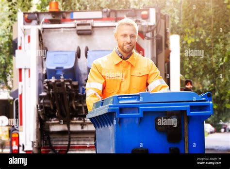 Garbage Removal Man Doing Trash And Rubbish Collection Stock Photo Alamy