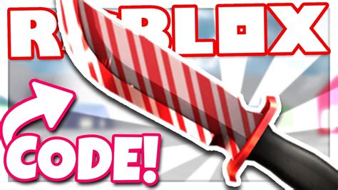 In Game Code For The Candy Cane Knife In Assassin Roblox Youtube