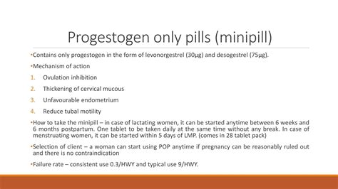 Methods Of Contraception And Its Application Contracindication And