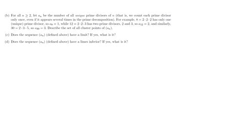 Solved B For All N≥2 Let An Be The Number Of All Unique