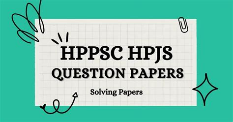 Download Hppsc Hpjs Previous Year Question Paper