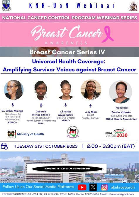 Uhc Breastcancerawarenessmonth National Cancer Control Program Kenya