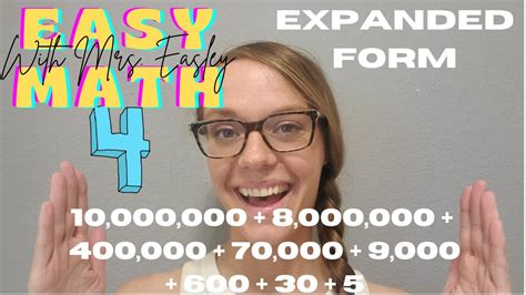 Expanded Notation For Elementary