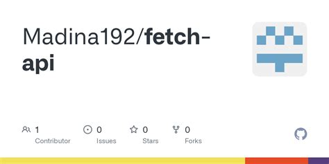 Github Madina192fetch Api
