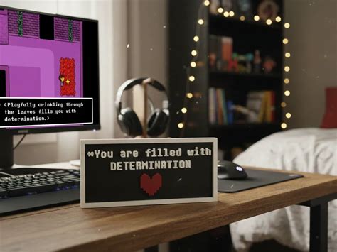 Undertale Determination Text Fan Made Free 3d Print Model Makerworld