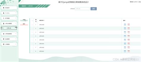 基于pythondjango的智能水果销售管理系统设计与实现 Csdn博客