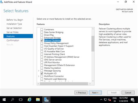 Windows Server 2016 WSFC Install Server World
