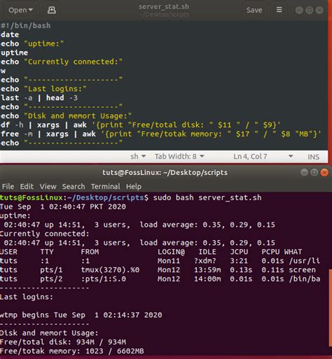 25 Bash Script Examples Foss Linux
