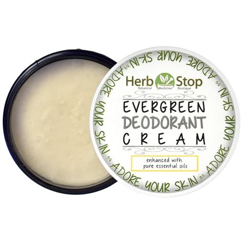 Evergreen Baking Soda Deodorant Cream Herb Stop Arizonas Herbal Store