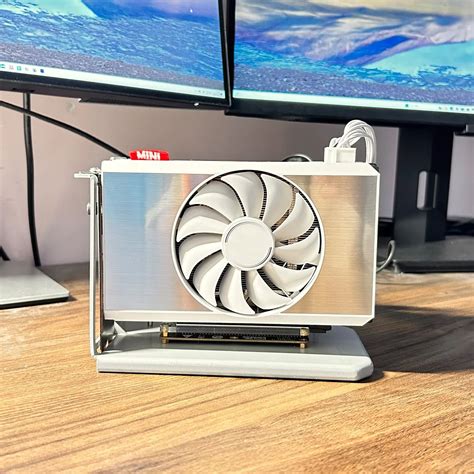 Graphics Card Dock External Gpu Dock Set With 60cm 23 6 Usb4 Data Cable And White Bracket For