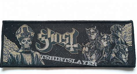 Ghost Papa Emeritus Band Strip Patch G218 Size 6x165 Cm Tshirtslayer Tshirt And