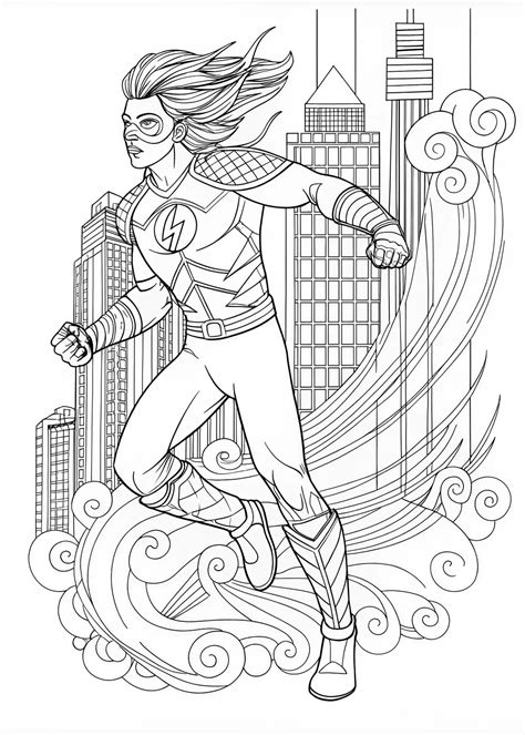 19 Flash Coloring Pages Colorbliss