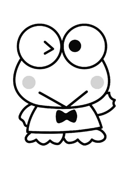 Keroppi Coloring Pages Free Printable Pdf