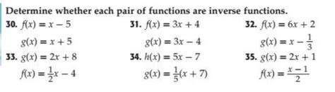answered determine whether each pair of… bartleby
