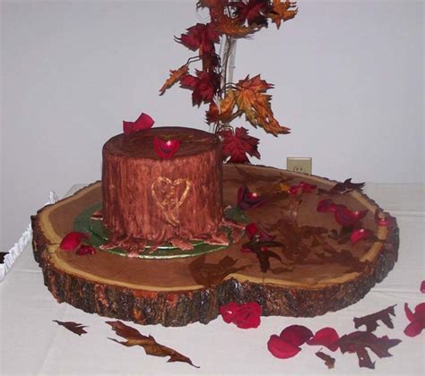 Tree Stump Grooms Cake CakeCentral Com