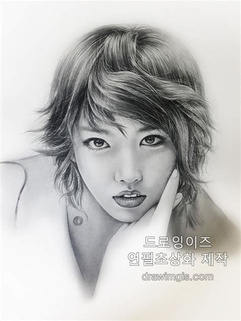 이유리 연필초상화 그림 그리기 초상화갤러리 초상화제작 드로잉이즈