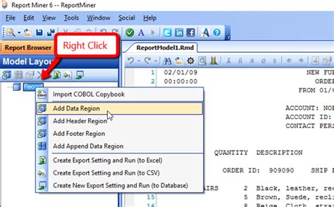 creating a report model astera support
