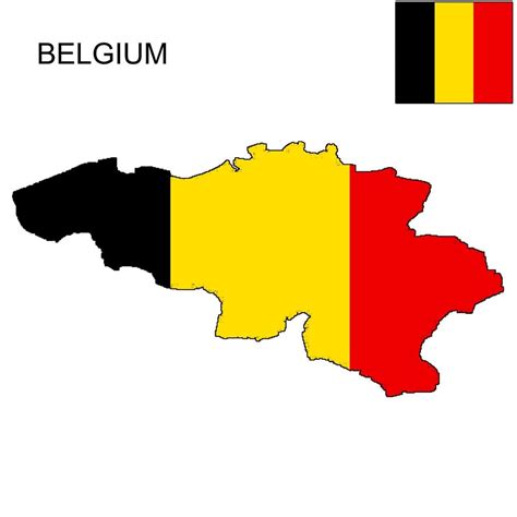 Belgium Flag Map And Meaning Mappr