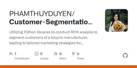 Github Phamthuyduyencustomer Segmentation With Rfm Analysis Python