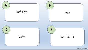 Classifying Polynomials Drag And Drop Digital Activity TPT