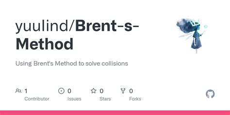 github yuuiind brent s method using brent s method to solve collisions