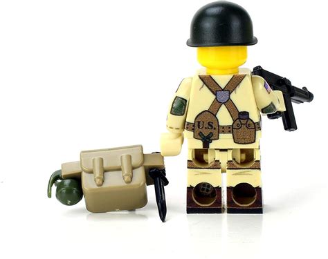 Ww2 Us Army 82nd Airborne Paratrooper Minifig Made With Lego Parts