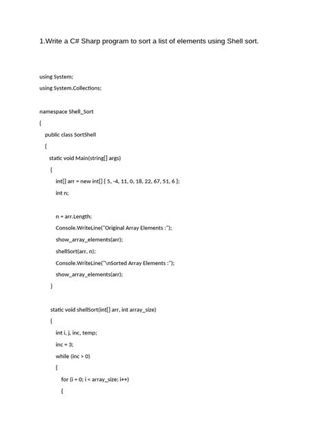 C Sharp Practicals Pdf C Sharp Programming Language Computer