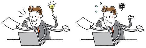 일러스트 실중량을 중 년 남성 사업가 멀티태스킹 한산합니다 개인용 컴퓨터 경외감에 대한 스톡 벡터 아트 및 기타 이미지 경외감 기업 비즈니스 기업 재무와 산업