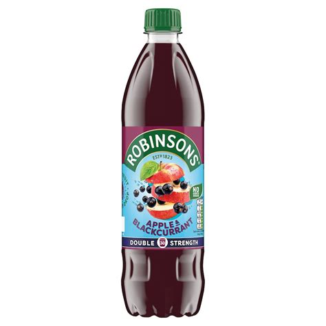 Robinsons Double Strength No Added Sugar Apple & Blackcurrant Squash ...