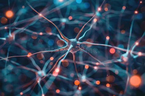 Active Nerve Cell Sending Signals Through Nervous System Stock Illustration Illustration Of