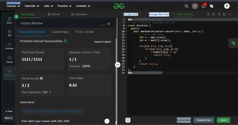 sakshi shrivastava on linkedin geekstreak2024 gfg160 matrix