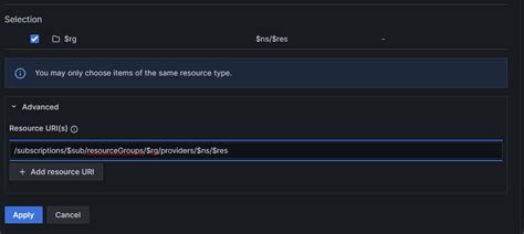 Dashboards Azure Monitor Traces Resource Picker Does Not Let Me Input