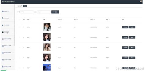 vue javaweb python的课外学习生活活动平台 数据可视化大屏 django flask⁺springboot flask和