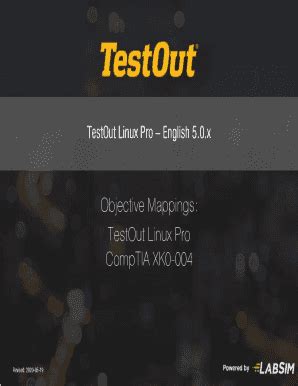 Fillable Online Free CompTIA Linux Practice Test XK0 004 Exam 1 Fax Email Print PdfFiller